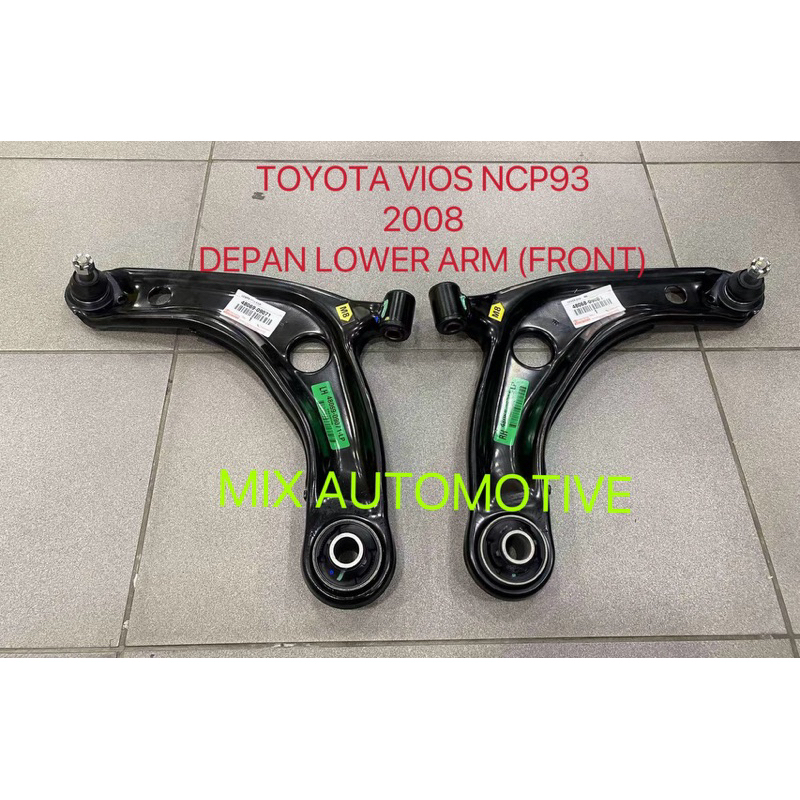 100% LOWER ARM DEPAN FRONT TOYOTA VIOS NCP42 NCP93 NCP150 2003 2008 2012 2015 2013 FRONT KIRI ...