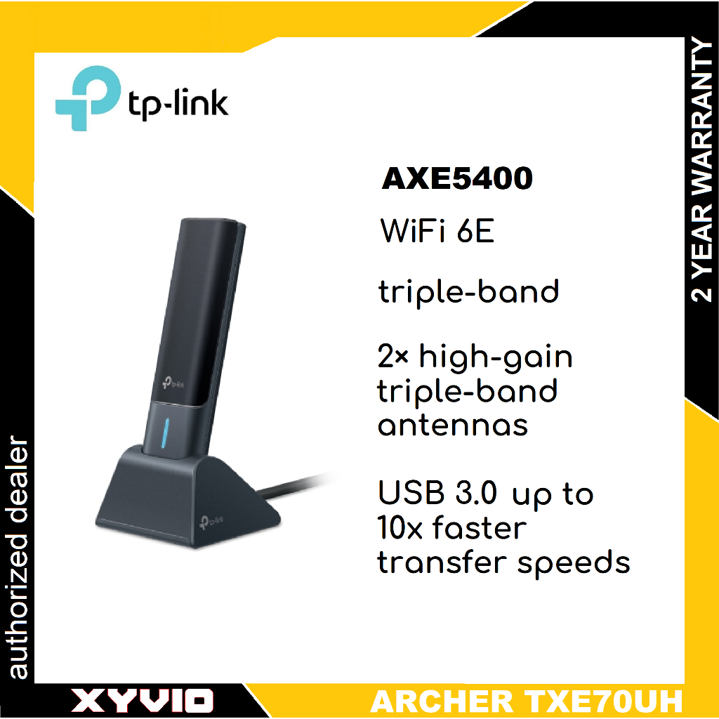TP-LINK ARCHER TXE70UH AXE5400 Wi-Fi 6E High Gain Wireless USB Adapter | Shopee Malaysia