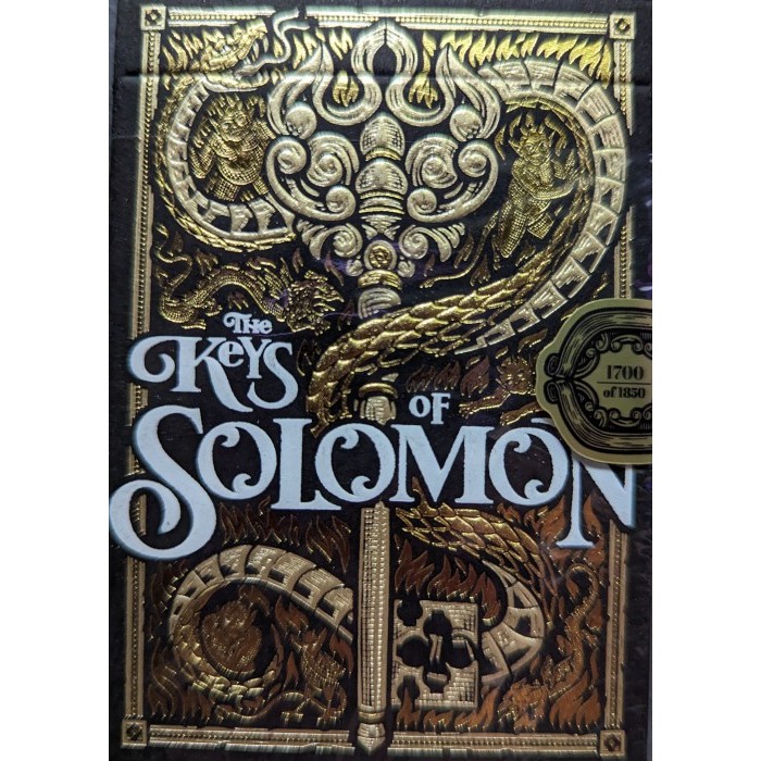 The Keys of Solomon: Golden Grimoire Playing Cards by Riffle Shuffle ...