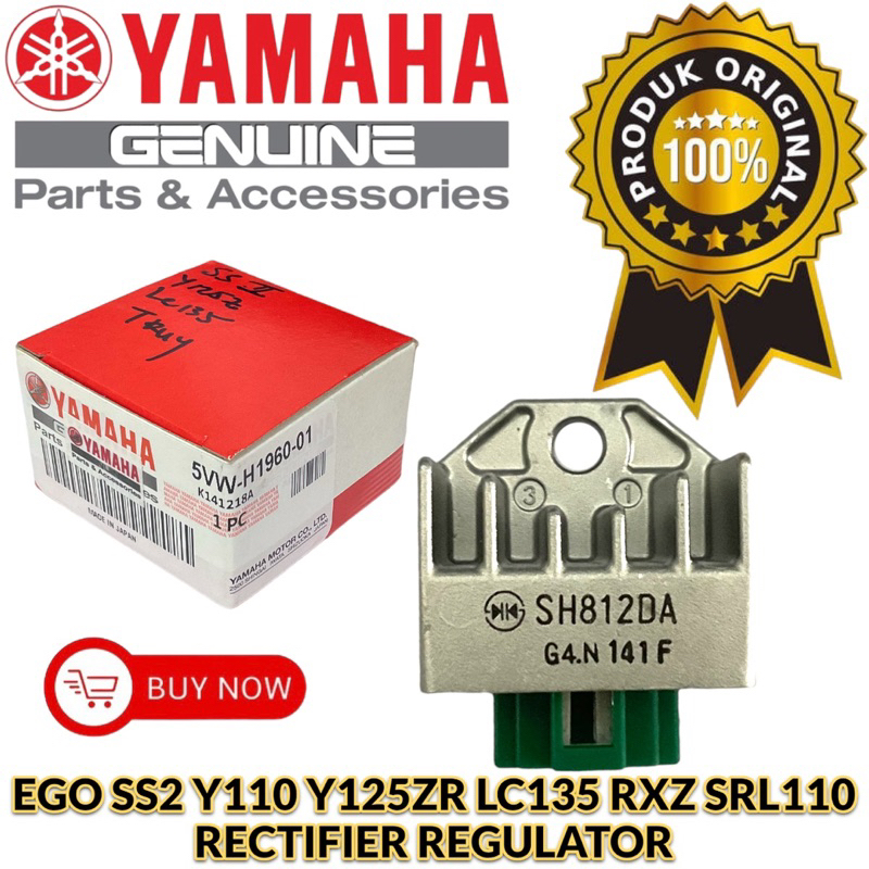 🔥100% ORIGINAL JAPAN YAMAHA EGO LC135 SS2 Y125 SRL110 RXZ RECTIFIER REGULATOR (5VW) | Shopee ...