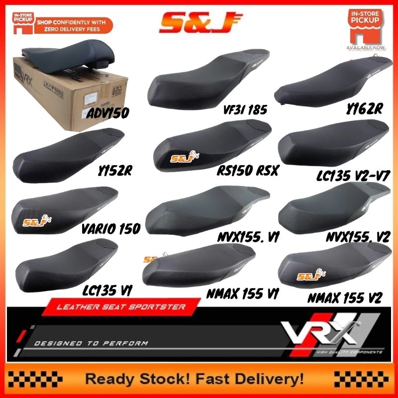 VRX RACING LEATHER SEAT SPORTSTER LC135 LC V8 Y15 Y15ZR Y16 Y16ZR RS150 ...