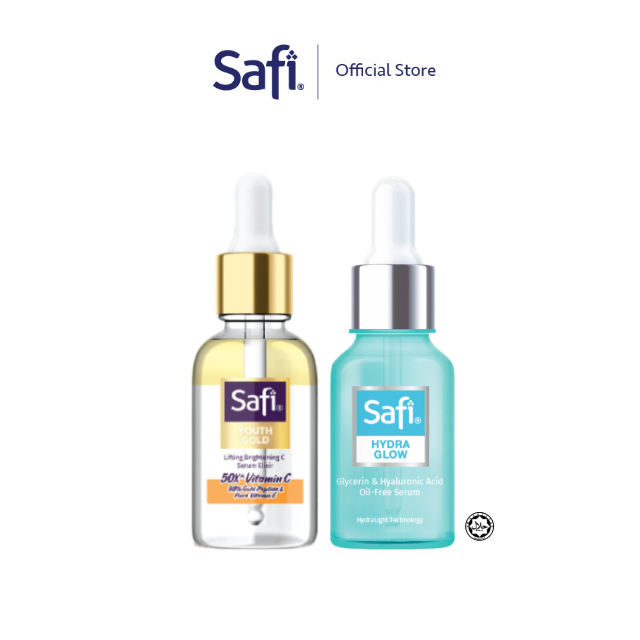 SAFI Youth Gold Lifting Brightening C Serum Elixir + Hydra Glow ...