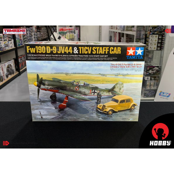 Tamiya Fw190 d-9 JV44 & 11CV Staff Car (Scale 1/48) | Shopee Malaysia