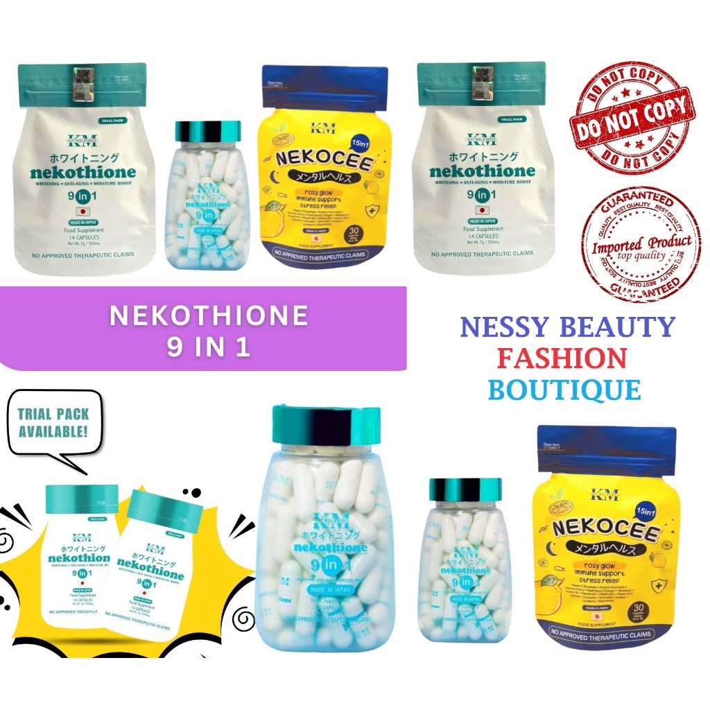 HERSKIN Nekothione Original Glutathione (60Caps) + Skin Whitening ...