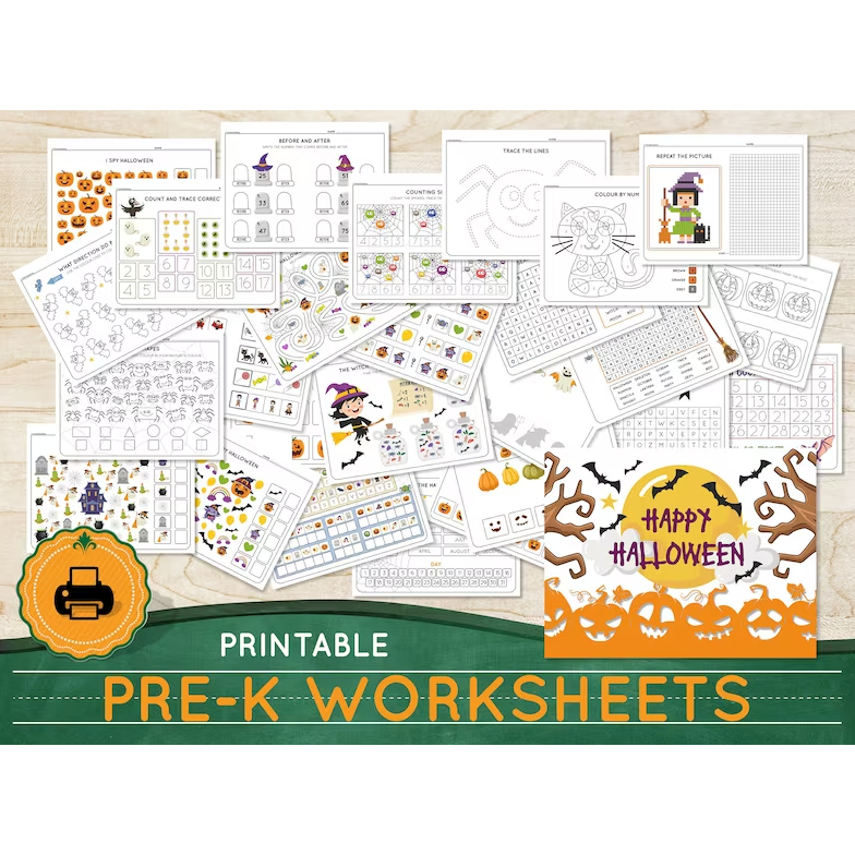 PDF] Happy Halloween Busy Book Quiet Book Learning Kids Printable ...