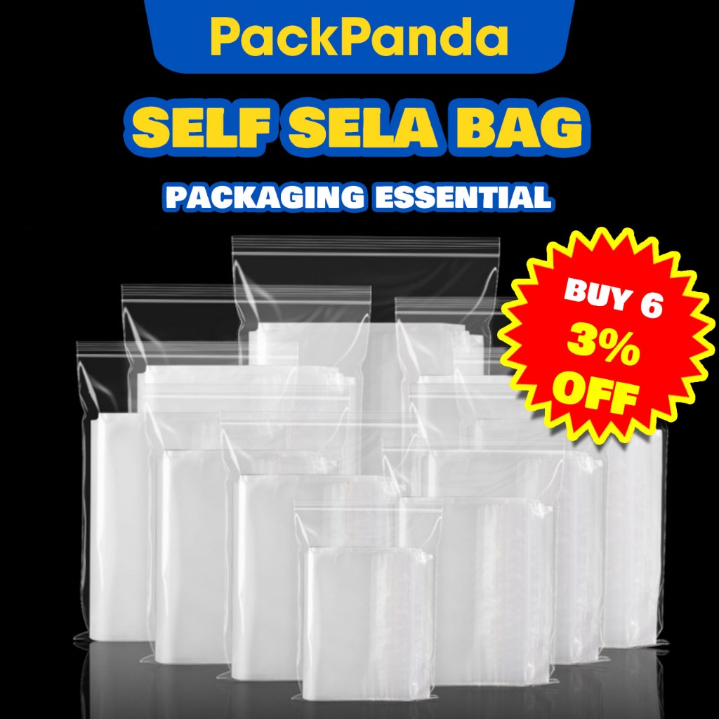 Zip Lock Plastic Bag Transparent Zipper Bag Food Plastik Transparent ...