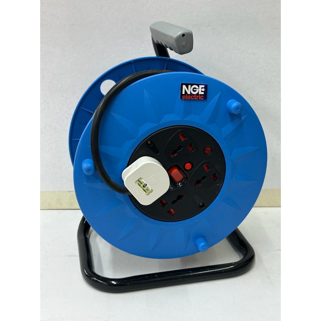 Heavy Duty Extension Cord Reel 4 Gang 35m Industrial Extension Wire Power Tools Plug Adapter