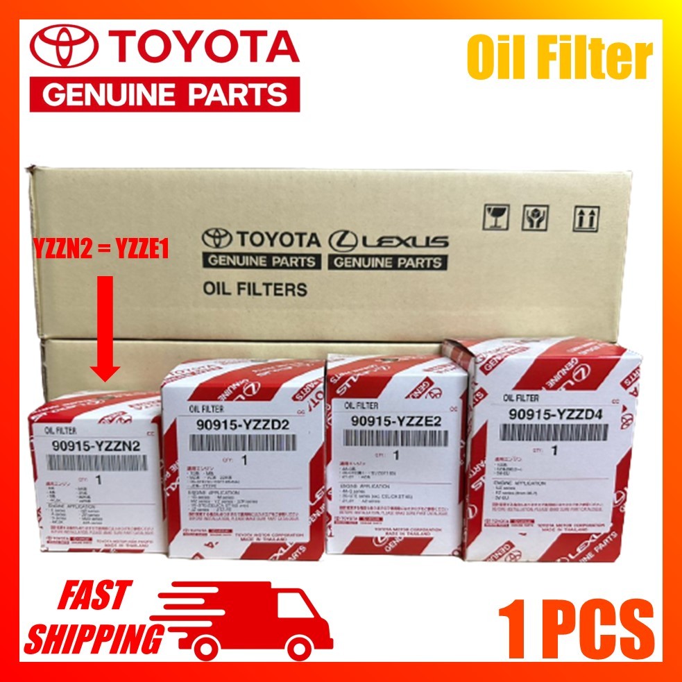 Genuine Toyota Oil Filter 90915-YZZD2 D4 E2 N2 / E1 For Hilux Estima ...