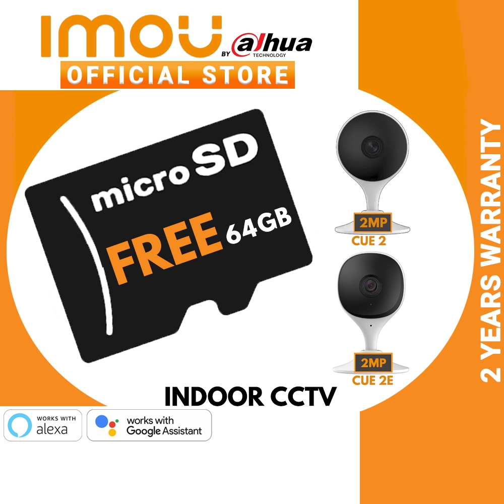 Imou Indoor Series Cue 2 / 2E Two Way Talk FULL HD 1080P 2MP Night ...