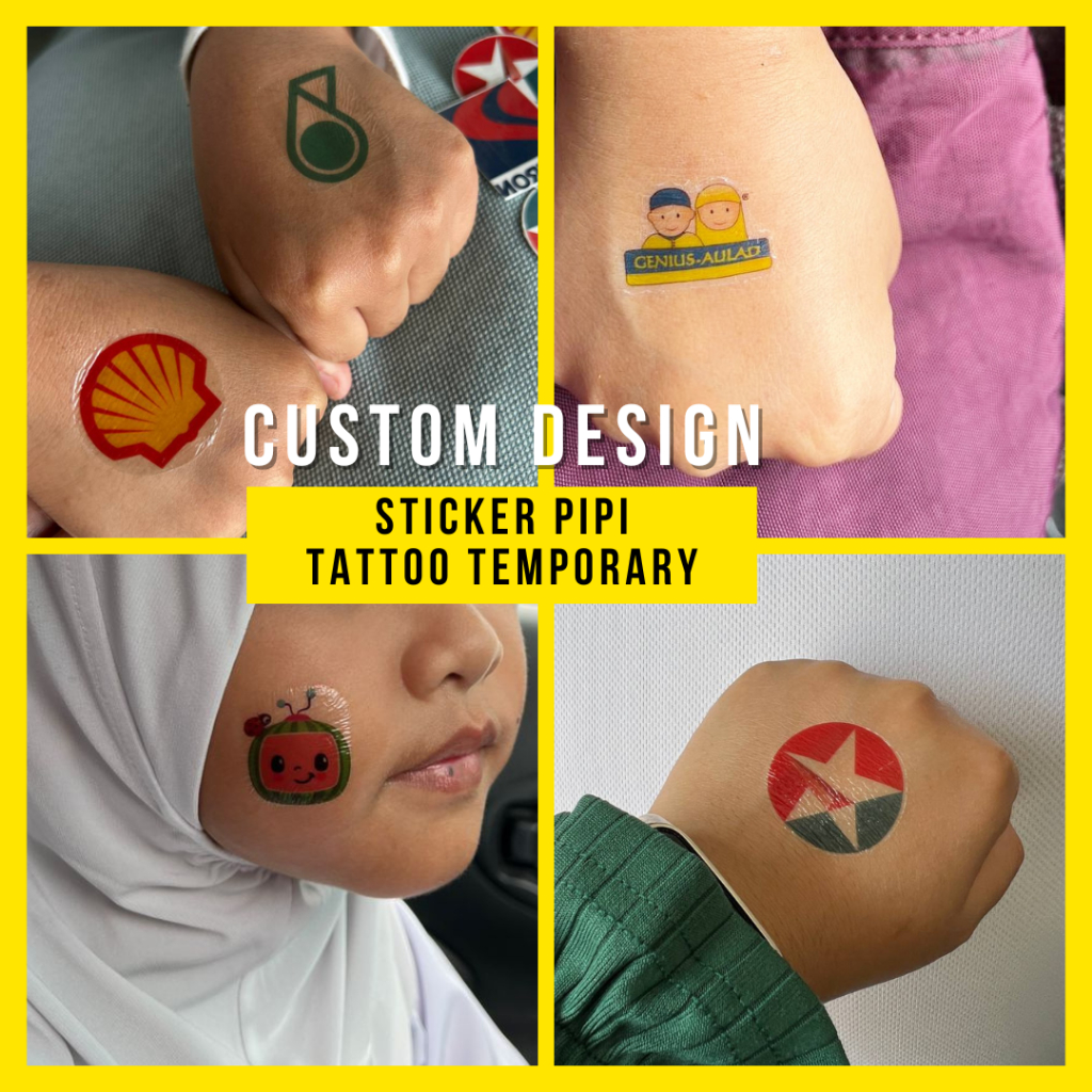 🔥NEW ITEM🔥STICKER PIPI CUSTOM, STICKER PIPI TADIKA, STICKER TEMPORARY ...