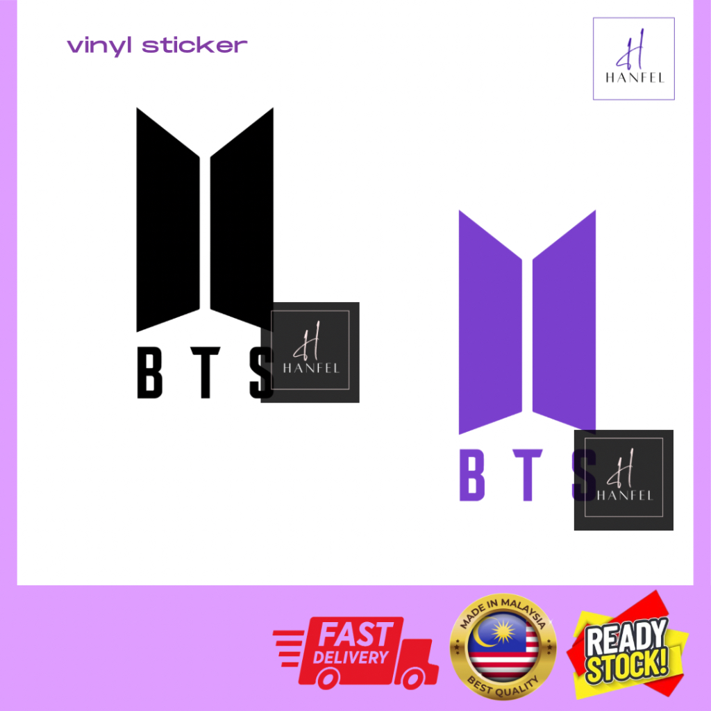 Bangtan boys (bts) vinyl sticker ( Die-cut) | Shopee Malaysia