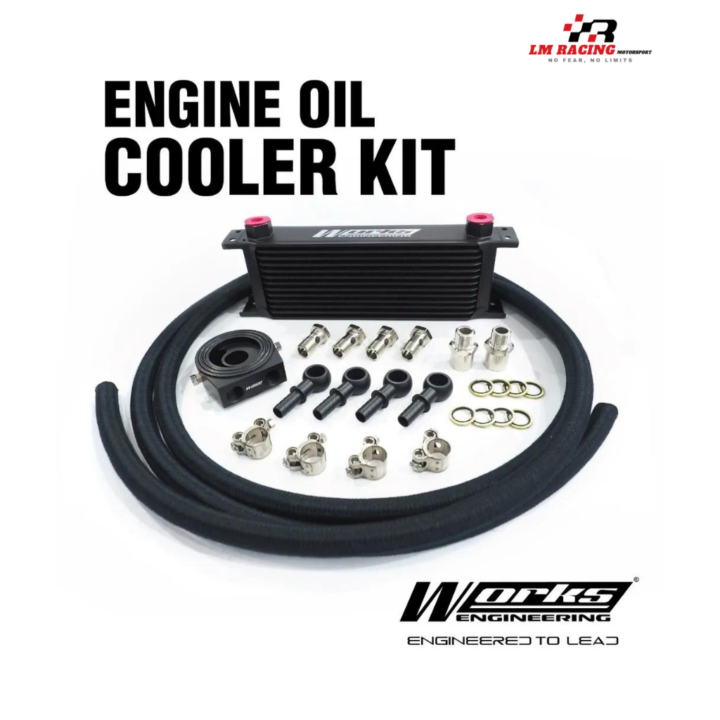 Works 13 roll Universal Engine Oil Cooler Kit | Shopee Malaysia