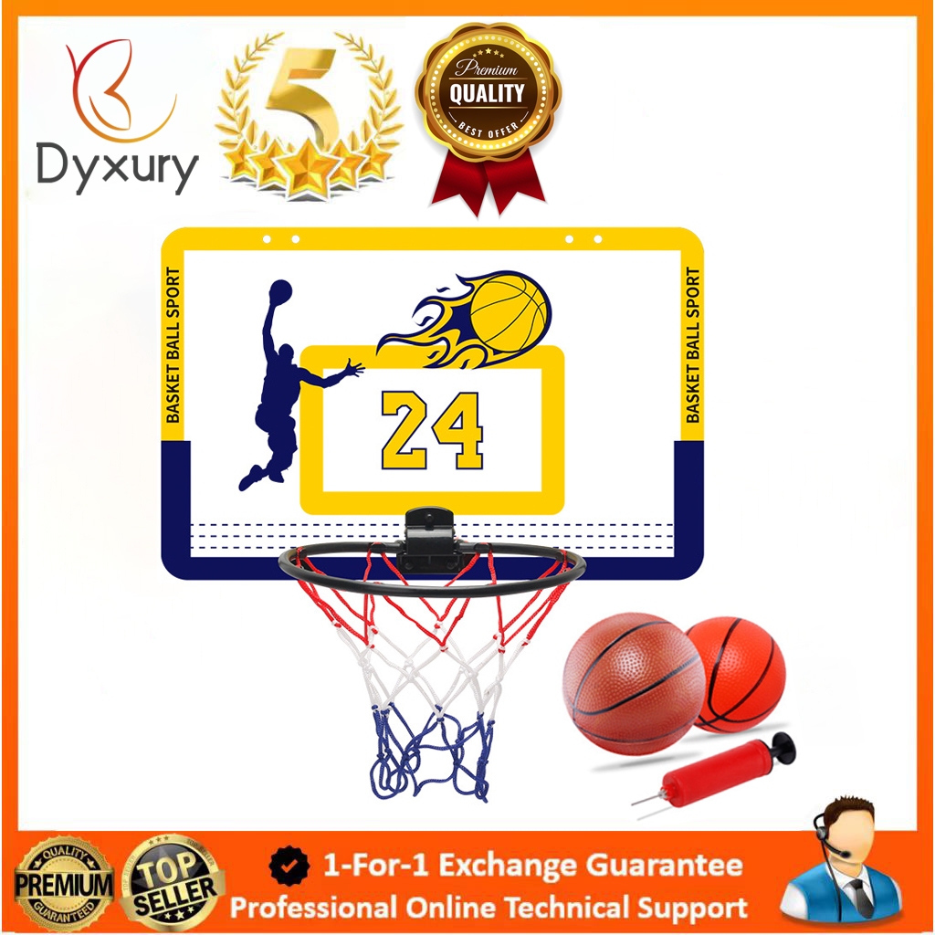 *PREMIUM* Basketball Hoop for Kids Punch & Basketball PVC Ball Board ...