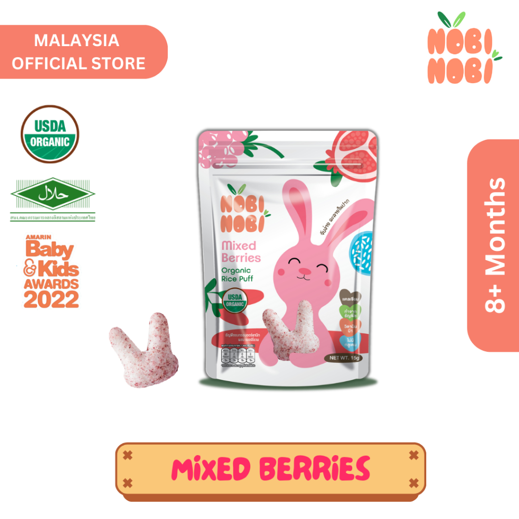 [HALAL] Nobi Nobi Organic Ready To Eat Baby Snacks / Travel Food / Baby ...