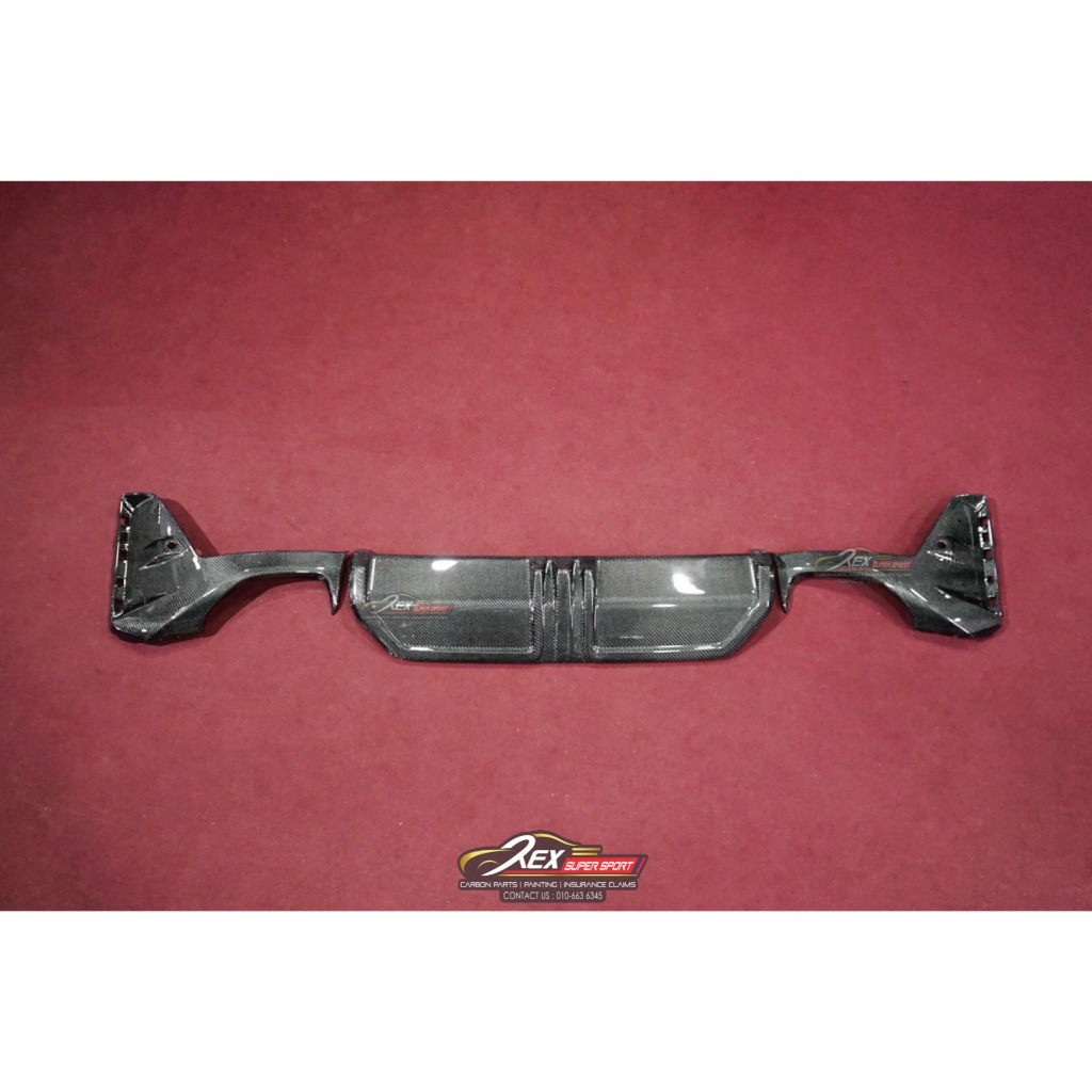 BMW 3 Series G20 LCI Rear Diffuser MP Real Carbon Fiber 3 Pcs 320i 330i ...