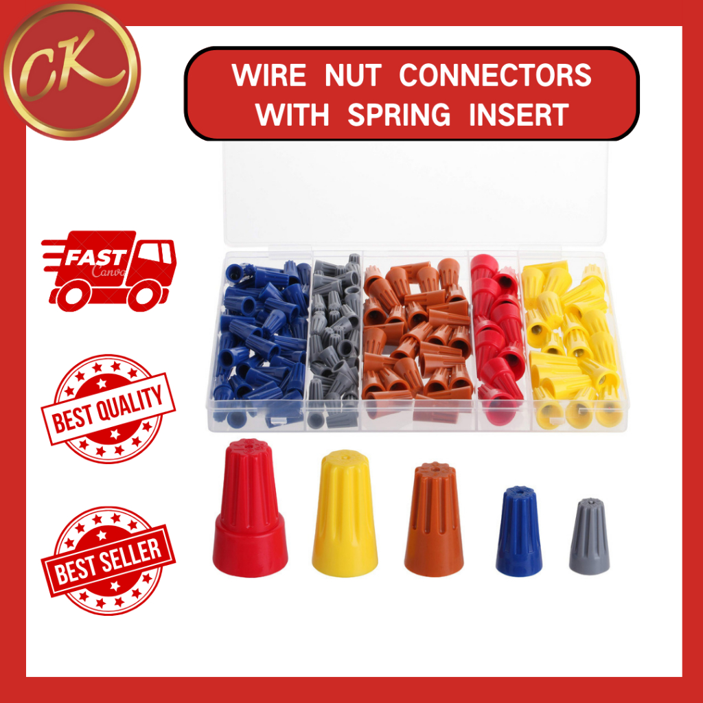 Wire Connector P1 / P2 / P3 / P4 / P5 Twist-On Spring Screw Cap, Quick ...