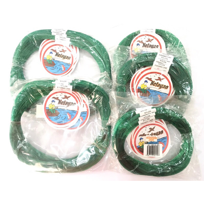 NELAYAN FISHING LINE 200M (30LBS - 70LBS) HIJAU / TALI TANGSI NYLON ...
