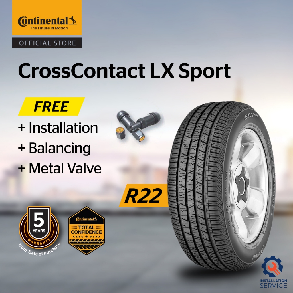 Continental CrossContact LX Sport CCLXSP R22 275/40 265/40 J LR (with ...