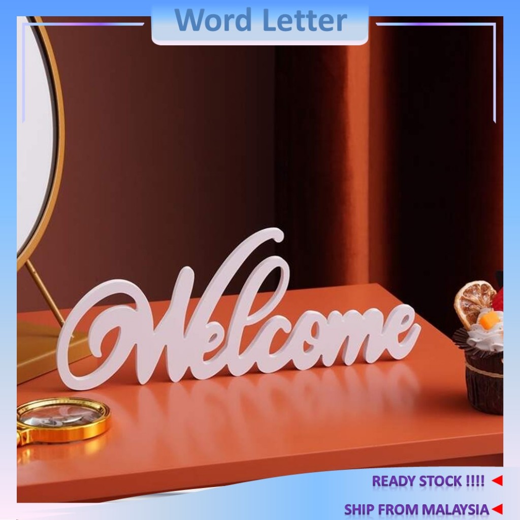 Table Welcome Decor Wall Decor Alphabet Letter Box Huruf Hiasan Wall ...
