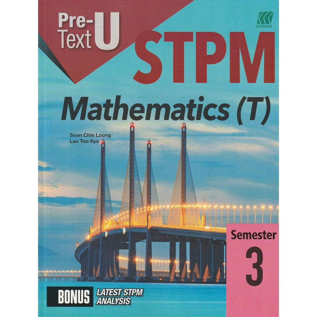 PRE-U TEXT STPM SEMESTER 3 MATHEMATICS (T) | Shopee Malaysia