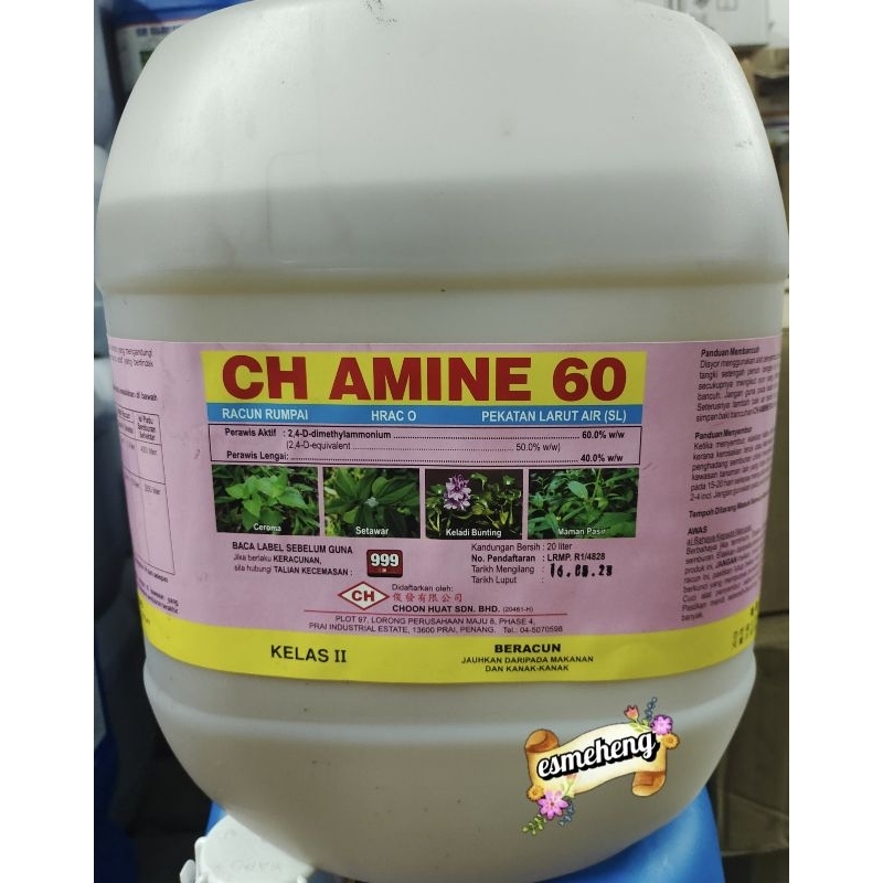20L CH Amine 60 / Rumput Para / Keladi Agas / Parit | Shopee Malaysia