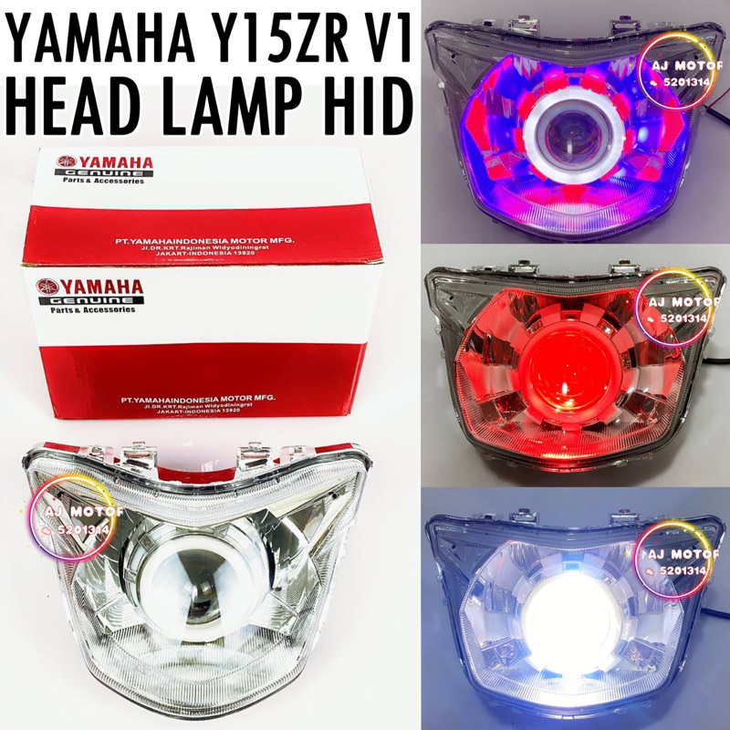 YAMAHA Y15ZR Y15 V1 HEAD LAMP HID + PROJECTOR INDONESIA LAMPU DEPAN SIGNAL LIGHT MATA GABAN ...