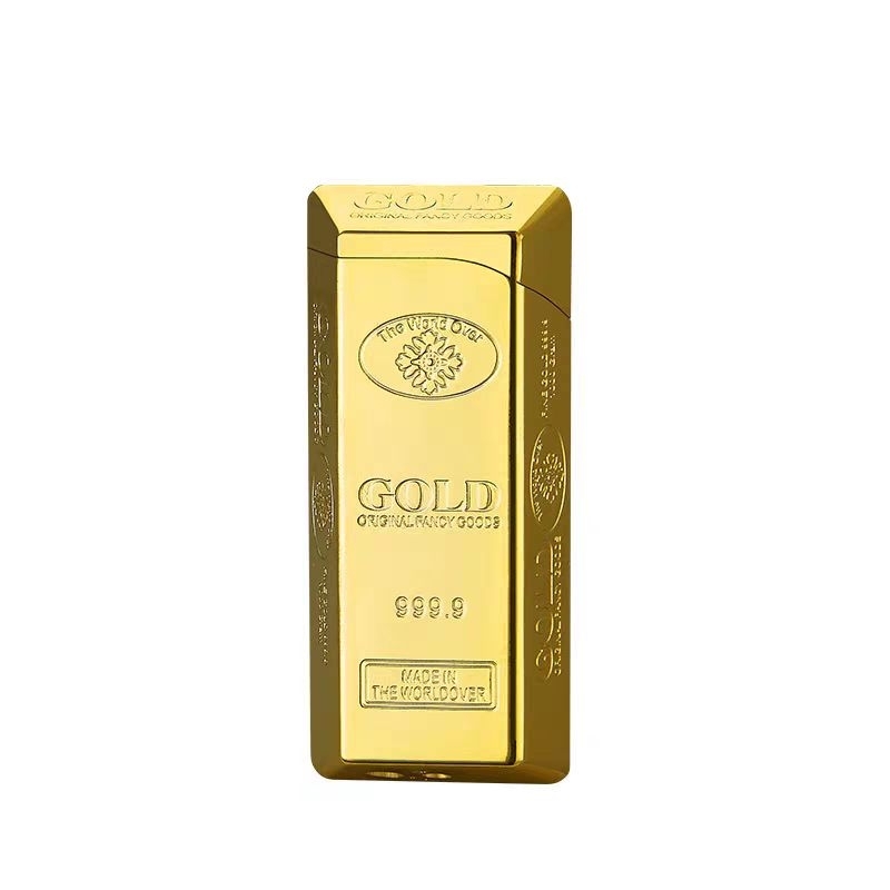 🔥Gold Bar Brick Jet Flame Lighter(Gas Refillable) | Shopee Malaysia