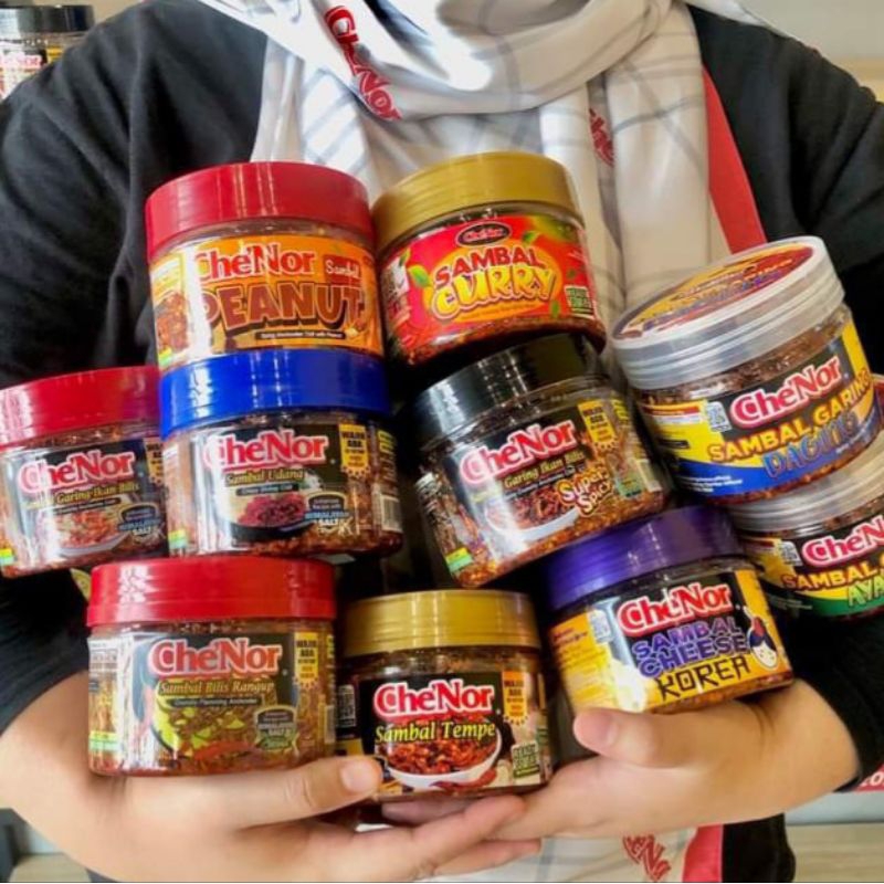 Sambal Garing Che Nor Bilis Rangup Tempe Cheese Kari Udang Super Spicy ...
