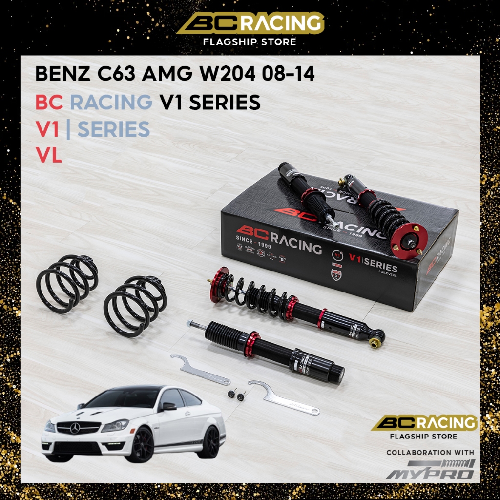 BC Racing V1 Series High Low Soft Hard Adjustable Absorber for Benz C63 ...