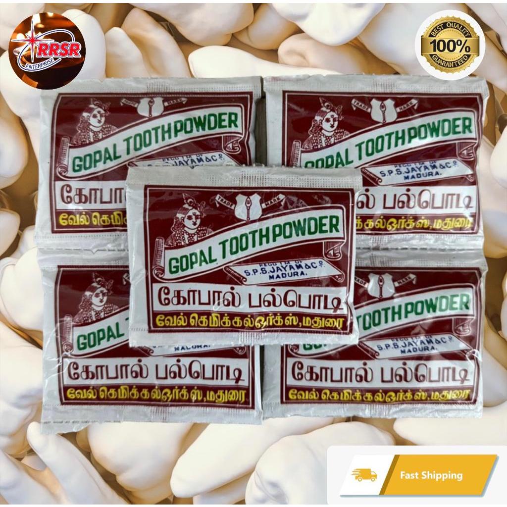 GOPAL TOOTH POWDER/ PAAL PODI 15GM | Shopee Malaysia