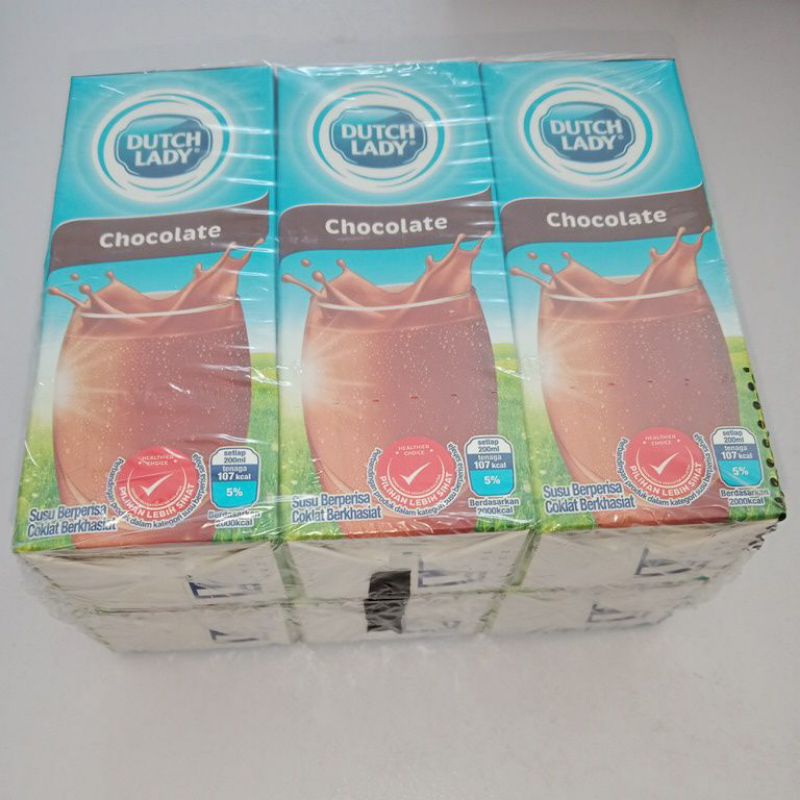 DUTCH LADY CHOCOLATE PACK 200 ML & 6 BOX IN 1 PACK | Shopee Malaysia