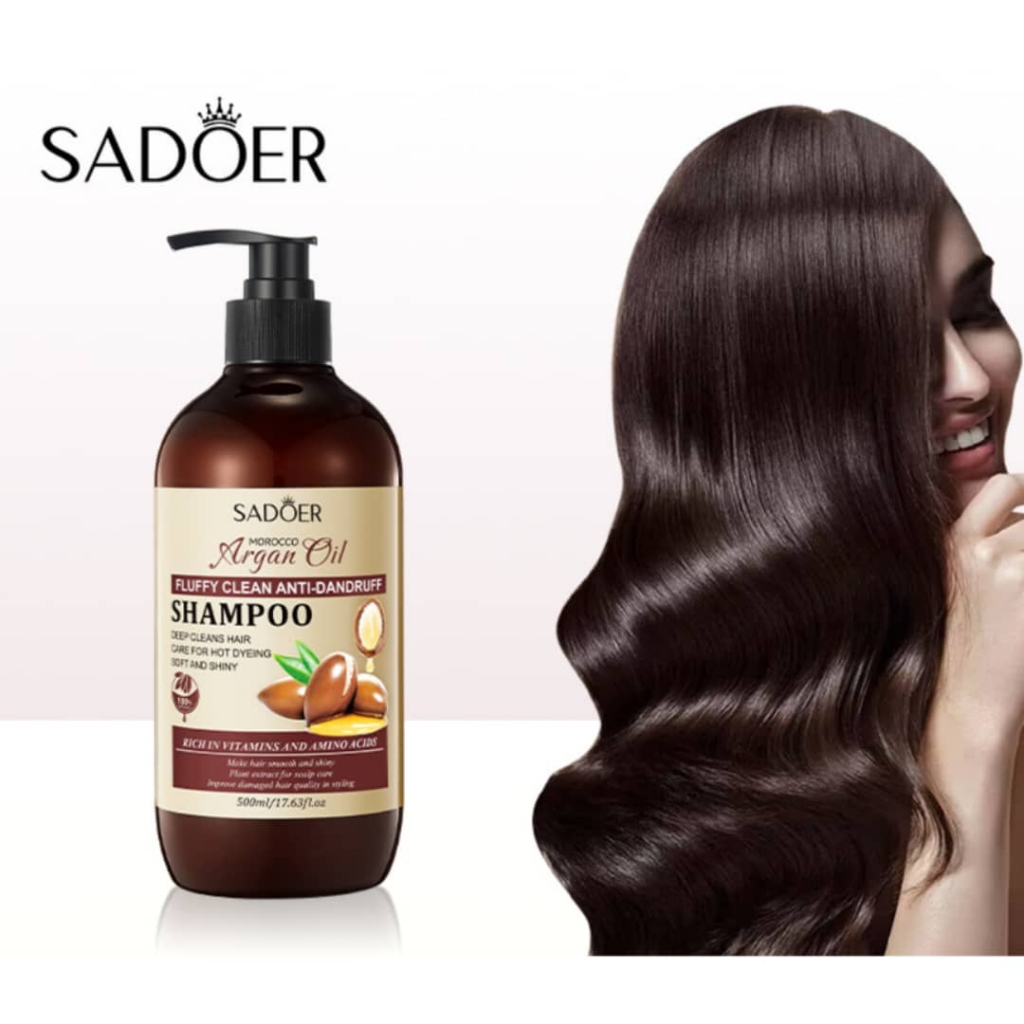 SADOER Morocco Argan Oil Soft & Shiny Anti-Dandruff Shampoo 500ml | Shopee Malaysia