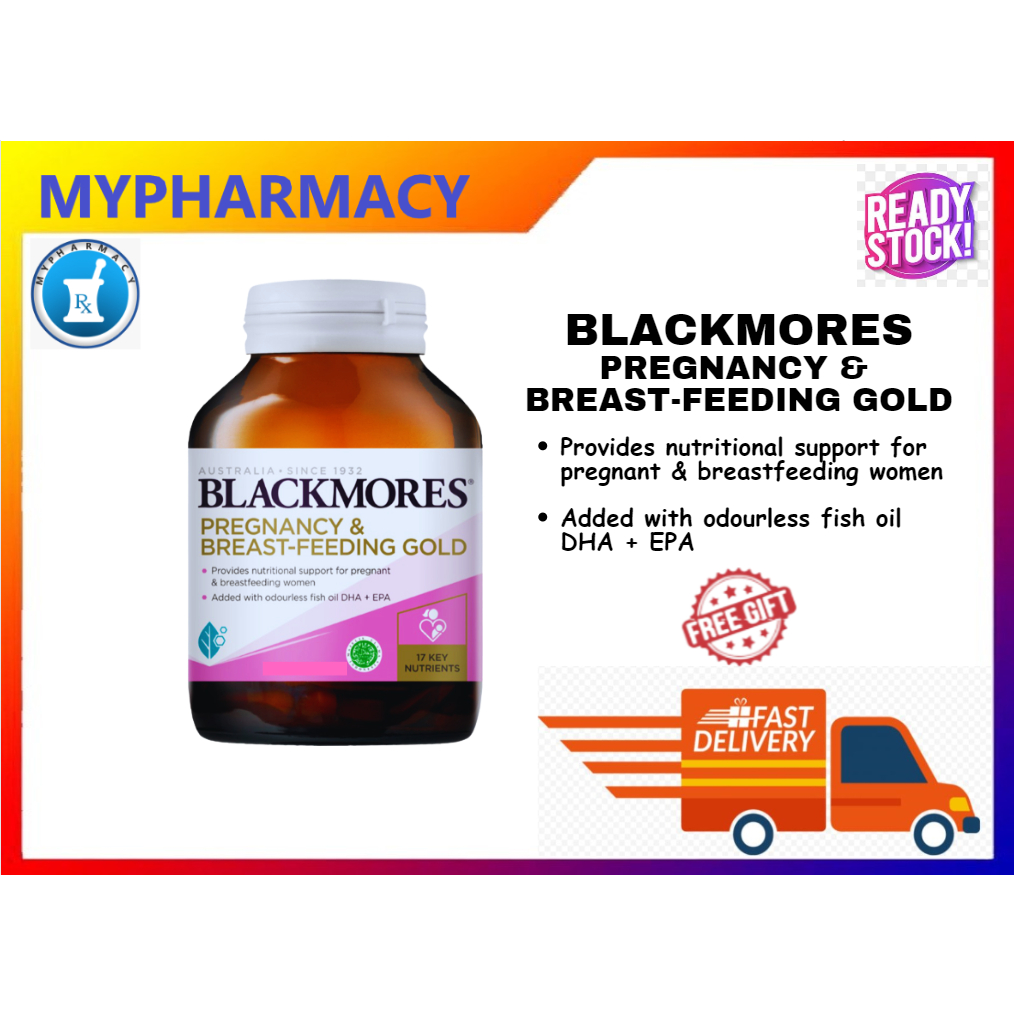 BLACKMORES PREGNANCY & BREAST-FEEDING GOLD 60 CAPSULES | Shopee Malaysia