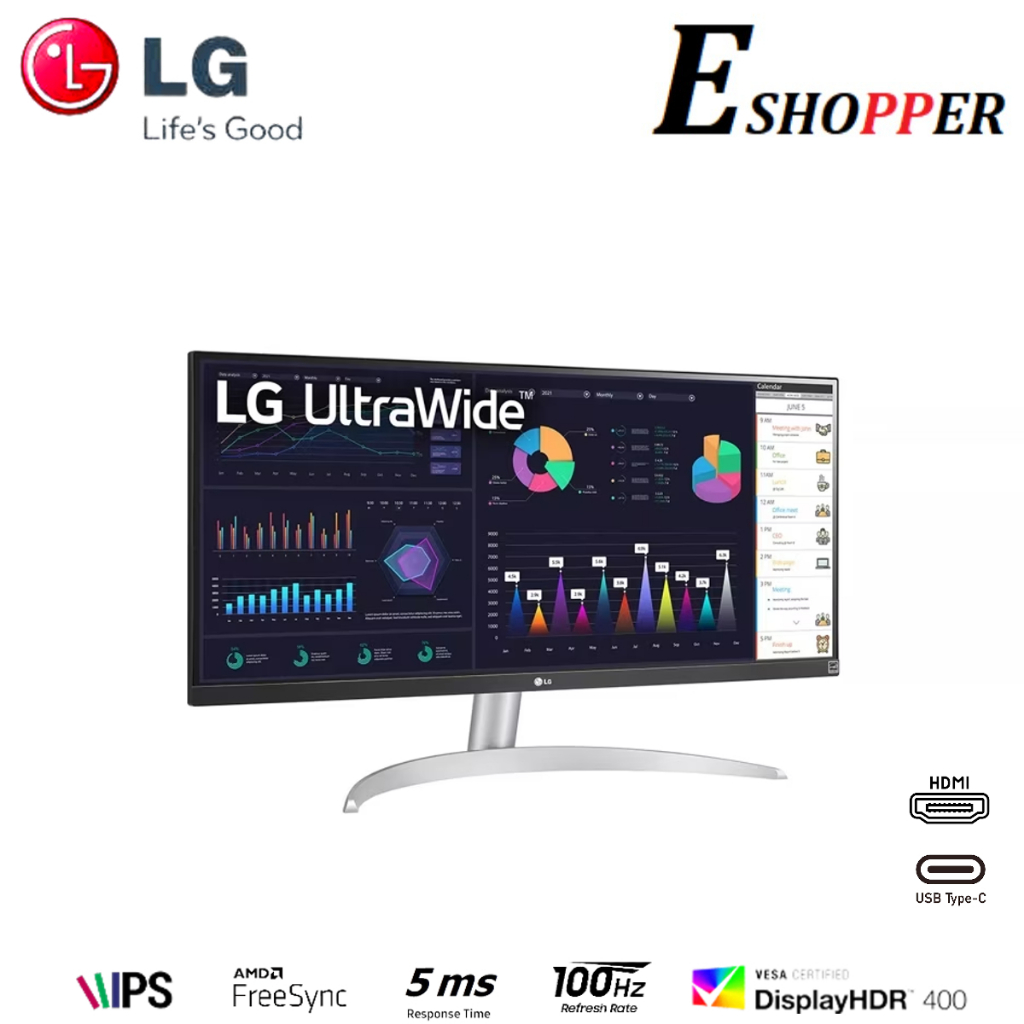 LG 34WQ500 34” ULTRAWIDE FHD (2560x1080) IPS MONITOR | Shopee Malaysia