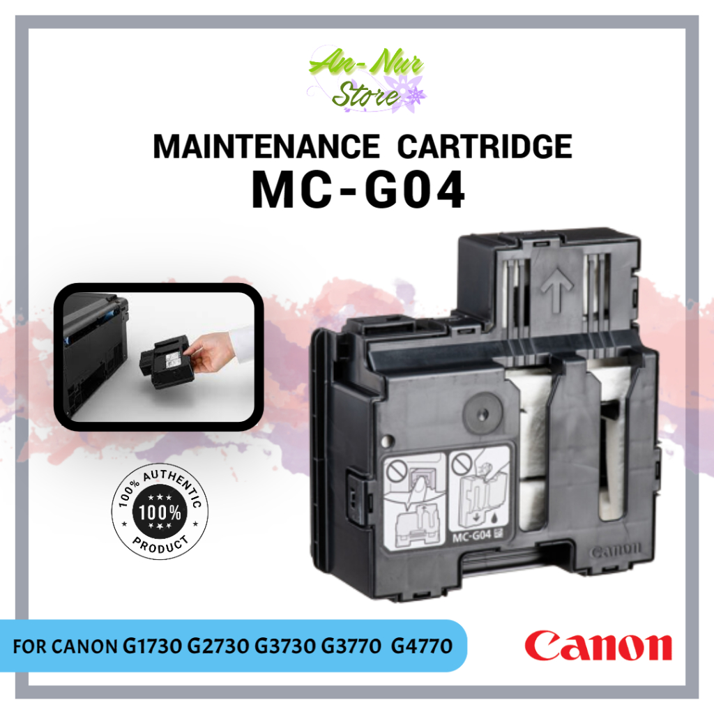 Canon MC-G04 Genuine Maintenance Cartridge G2730 G3730 G3770 G4770 G1730 MC G04 MCG04 | Shopee ...