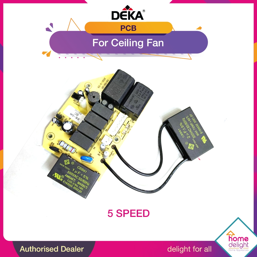 DEKA Ceiling Fan PCB BOARD - 3 Speeds / 4 Speeds / 4 Speeds with ...