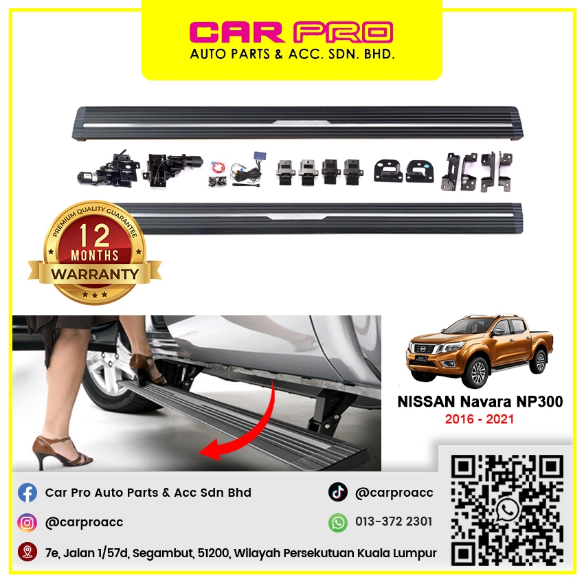 Nissan Navara NP300 2016 - 2021 Auto Running Board Auto Power Step ...