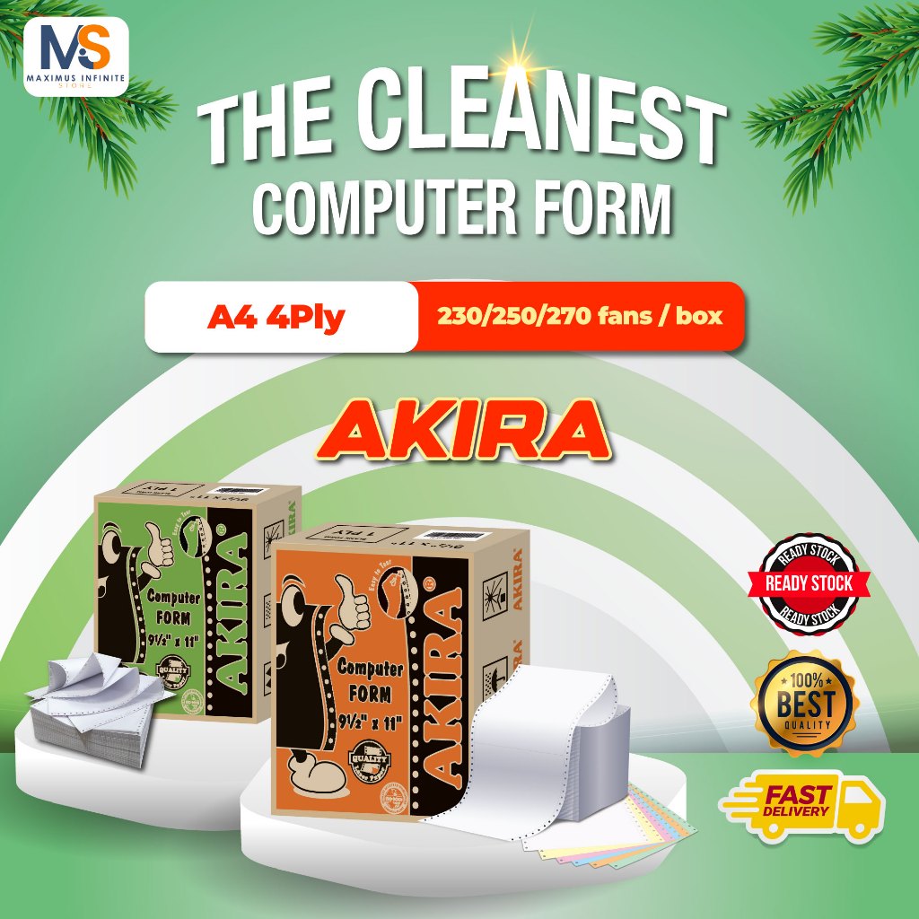 AKIRA Computer Form / Black Image / 4 Ply A4 - 230/250/260 Fans ...