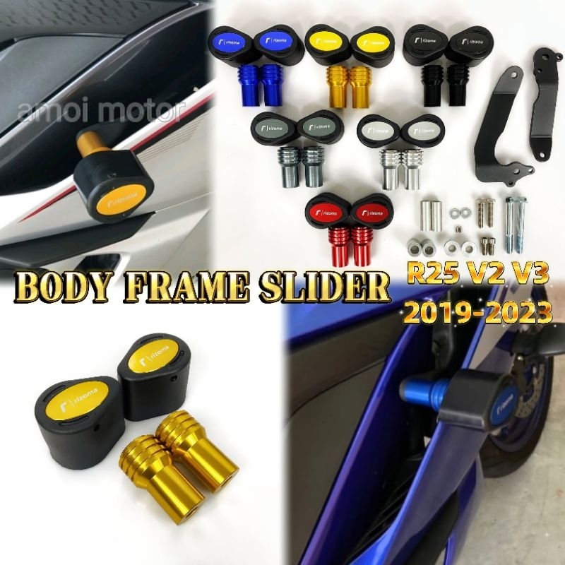 R25 V2 2019-2023 BODY FRAME SLIDER PROTECTOR COVER ENGINE GUARD CRASH ...
