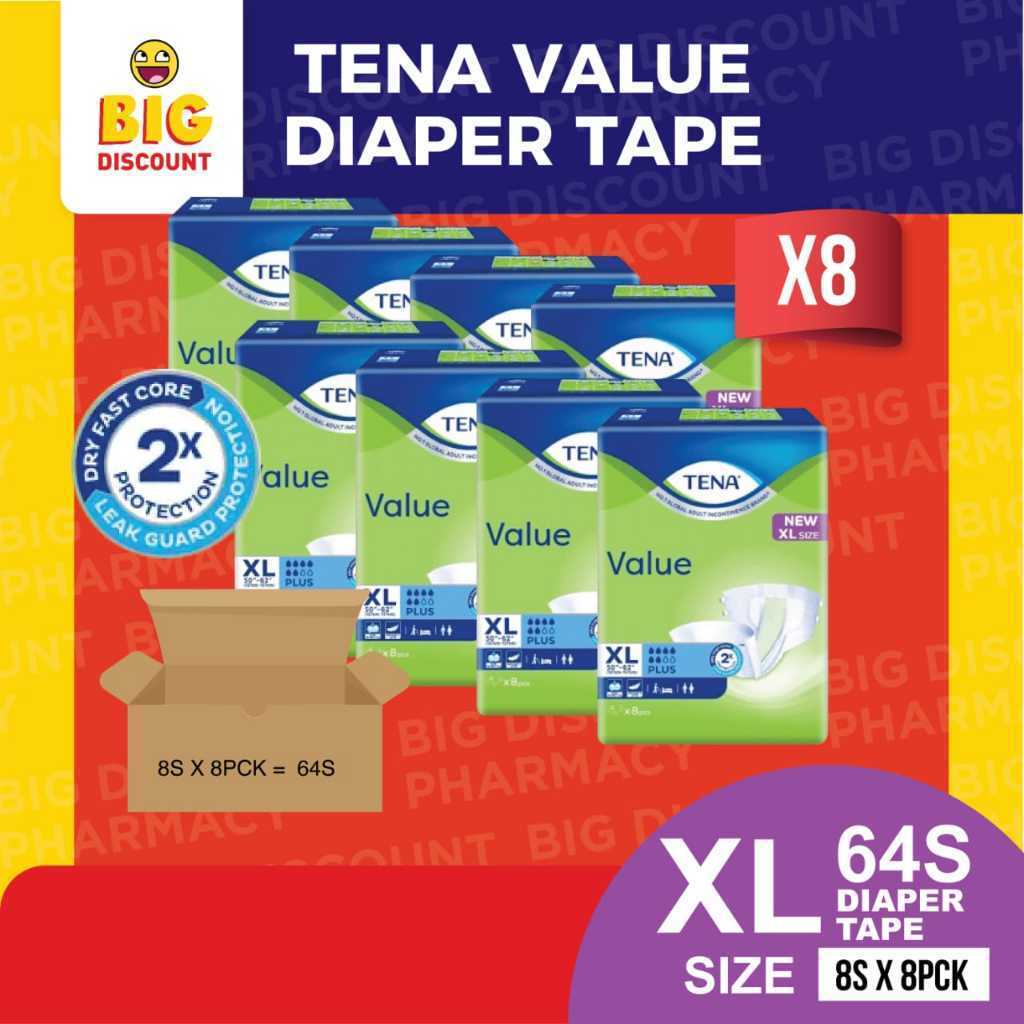 (READY STOCK) TENA Pants / Tape Value Adult Diaper (M / L / XL) | Shopee Malaysia