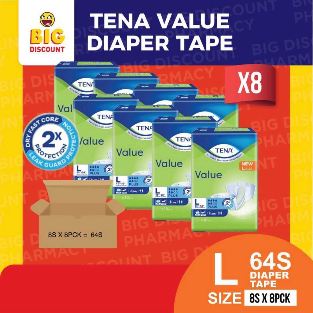 (READY STOCK) TENA Pants / Tape Value Adult Diaper (M / L / XL) | Shopee Malaysia