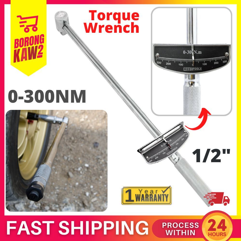 MEEC TOOLS Torque Wrench Pointer Type Torquemeter Torque Tools ...