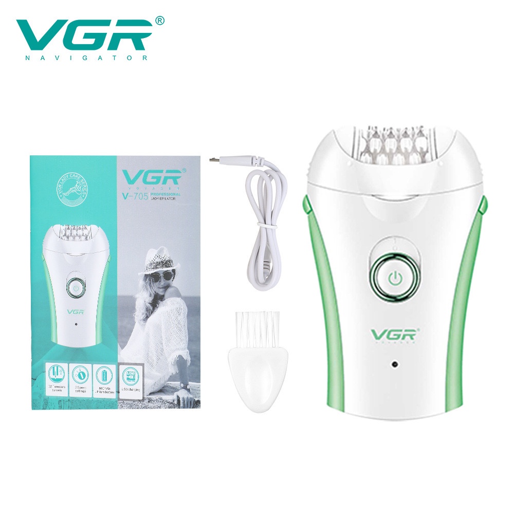 VGR Voyager Cord/Cordless V-705 USB Rechargeable Processional Lady Epilator Ready Stock | Shopee ...