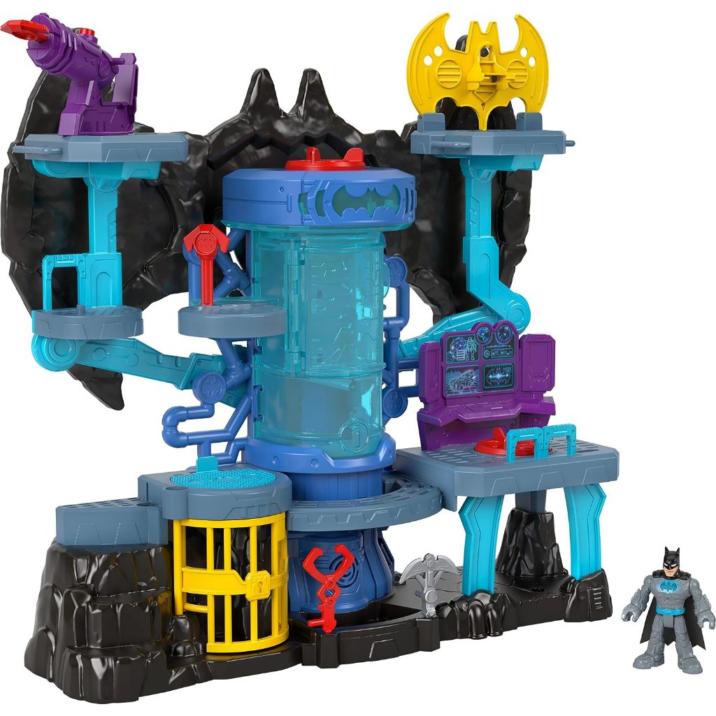 DC Super Friends Batman Toy Bat-Tech Batcave Playset with Lights ...