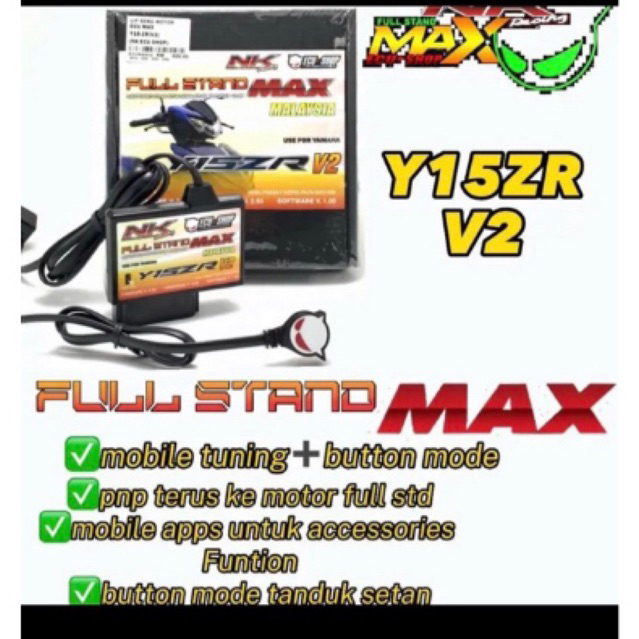 ECU FULLSTAND MAX Y15 V2 BY NK RACING | Shopee Malaysia