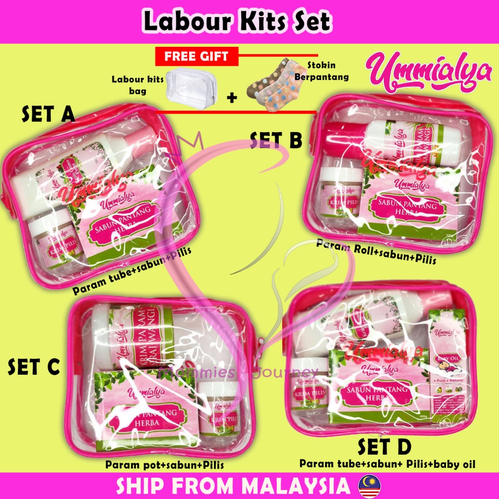 UMMIALYA Labour Kits Set Labor Maternity Set Bersalin Berpantang Murah ...