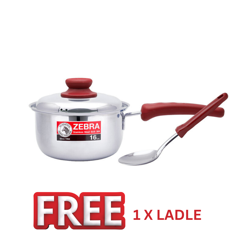 Zebra Thailand 16cm Homey Sauce Pan (Free 1 x Ladle) | Shopee Malaysia
