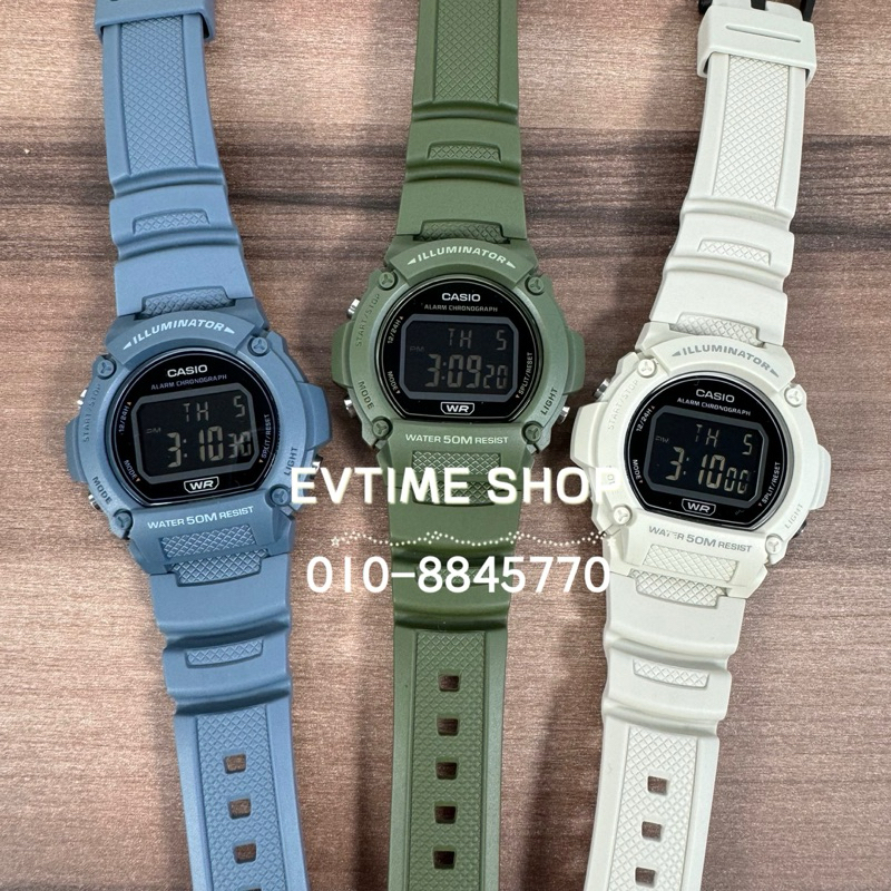 100% ORIGINAL CASIO DIGITAL W-219HC-2BVDF / W-219HC-3BVDF / W-219HC ...