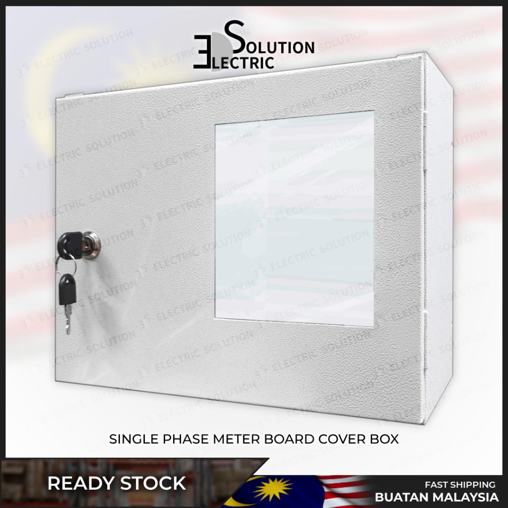 SINGLE PHASE METER BOARD METAL COVER BOX INDOOR EMPTY HOUSING ...