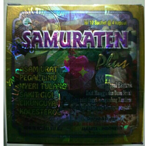 Samuraten Original Capsule AsamUrat Pegal Linu uricacid gout gaut ...